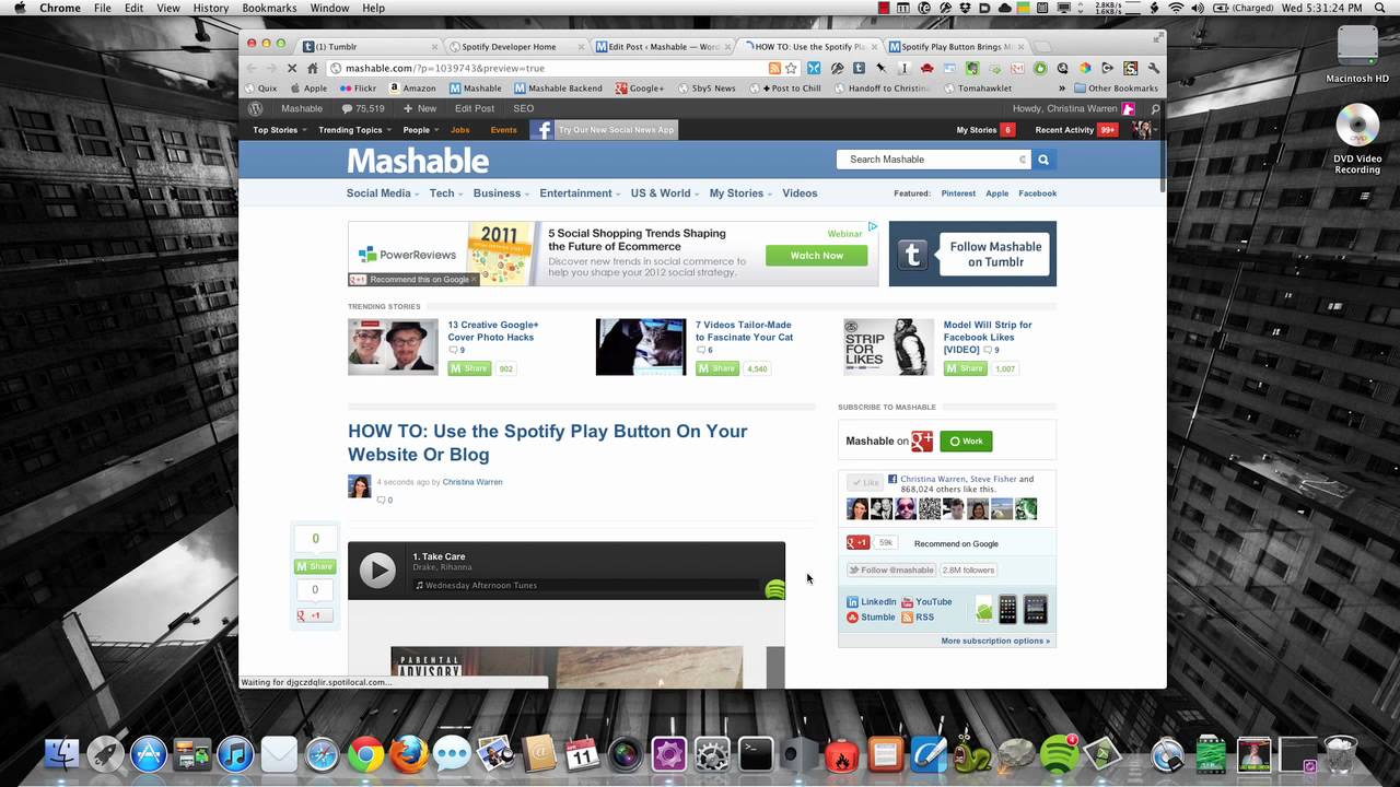 Spotify Play Button Tutorial - YouTube