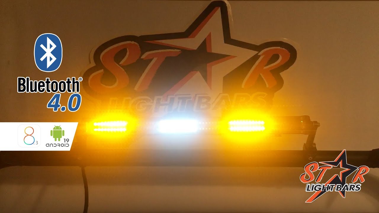 Star Light Bars M4 Bluetooth LED Rear Chase Light - YouTube