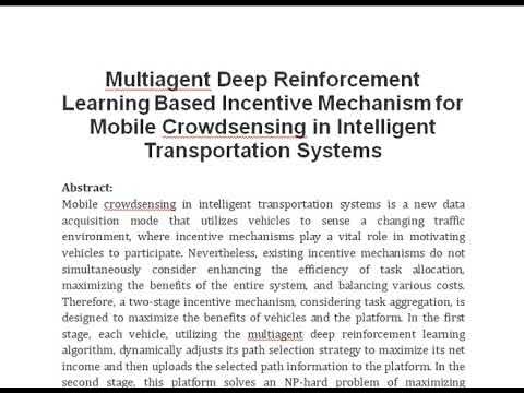 Multiagent Deep Reinforcement Learning Based Incentive Mechanism for ...