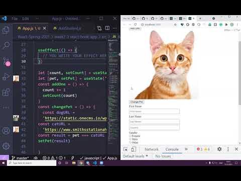 07 - React Hooks, React Form, Uncontrolled Input - YouTube
