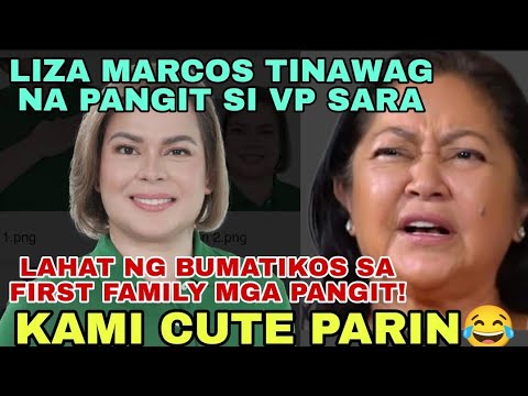LIZA MARCOS TINAWAG NA PANGIT SI VP SARA! PATI BUMATIKOS MAGING SOBRANG ...