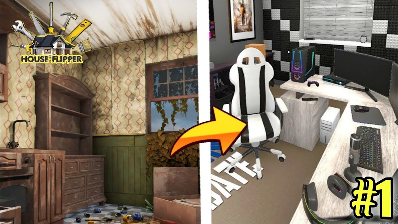 OLD HOUSE RENOVATE GAMING HOUSE || HOUSE FLIPPER 🏠 ||#gameplay #games # ...
