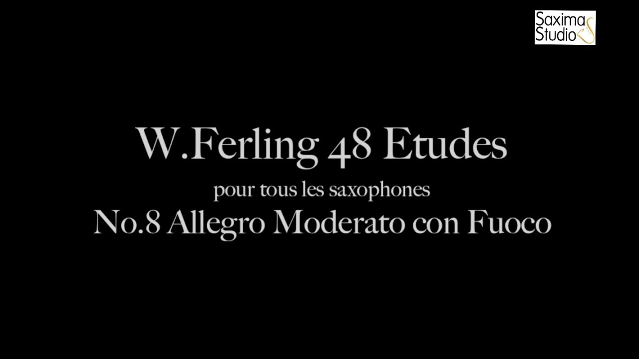 Etude No.8 〉from W.Ferling 48 ETUDES - Play Along - YouTube
