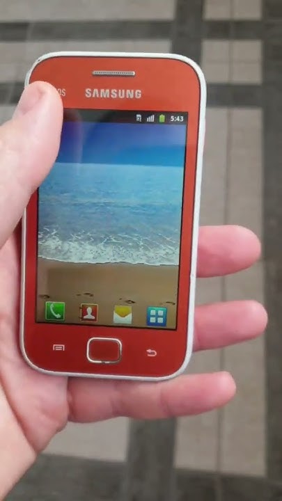 Samsung Galaxy Ace DUOS S6802 Orange - YouTube
