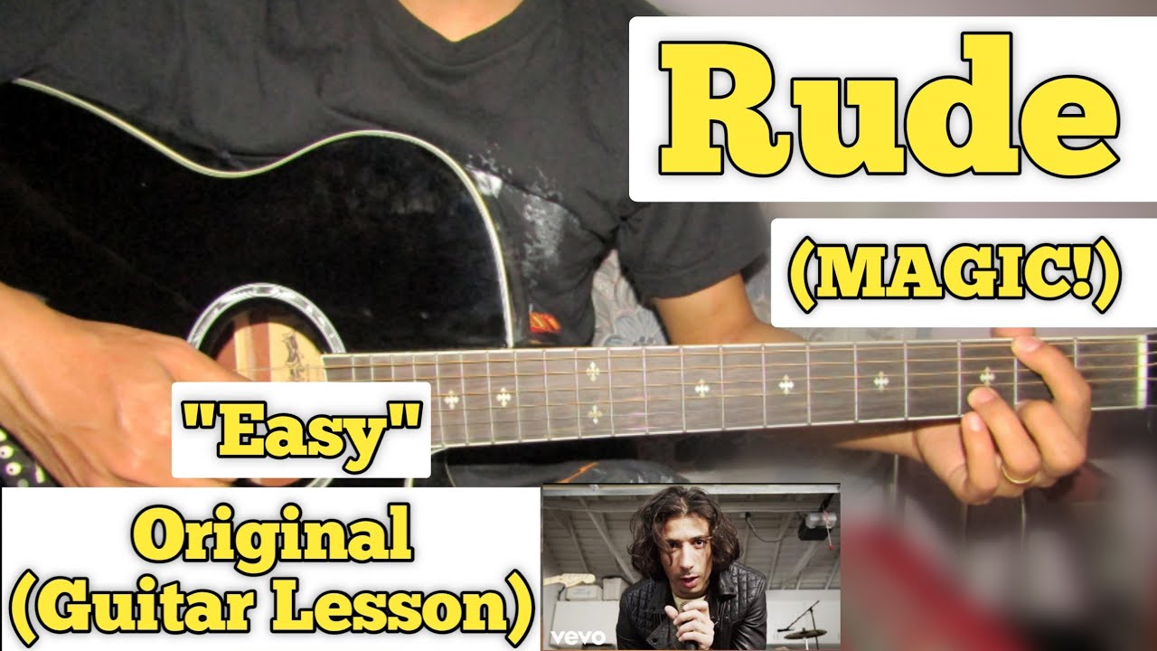 Rude - MAGIC! | Guitar Lesson | Easy Chords | (Acoustic) - YouTube