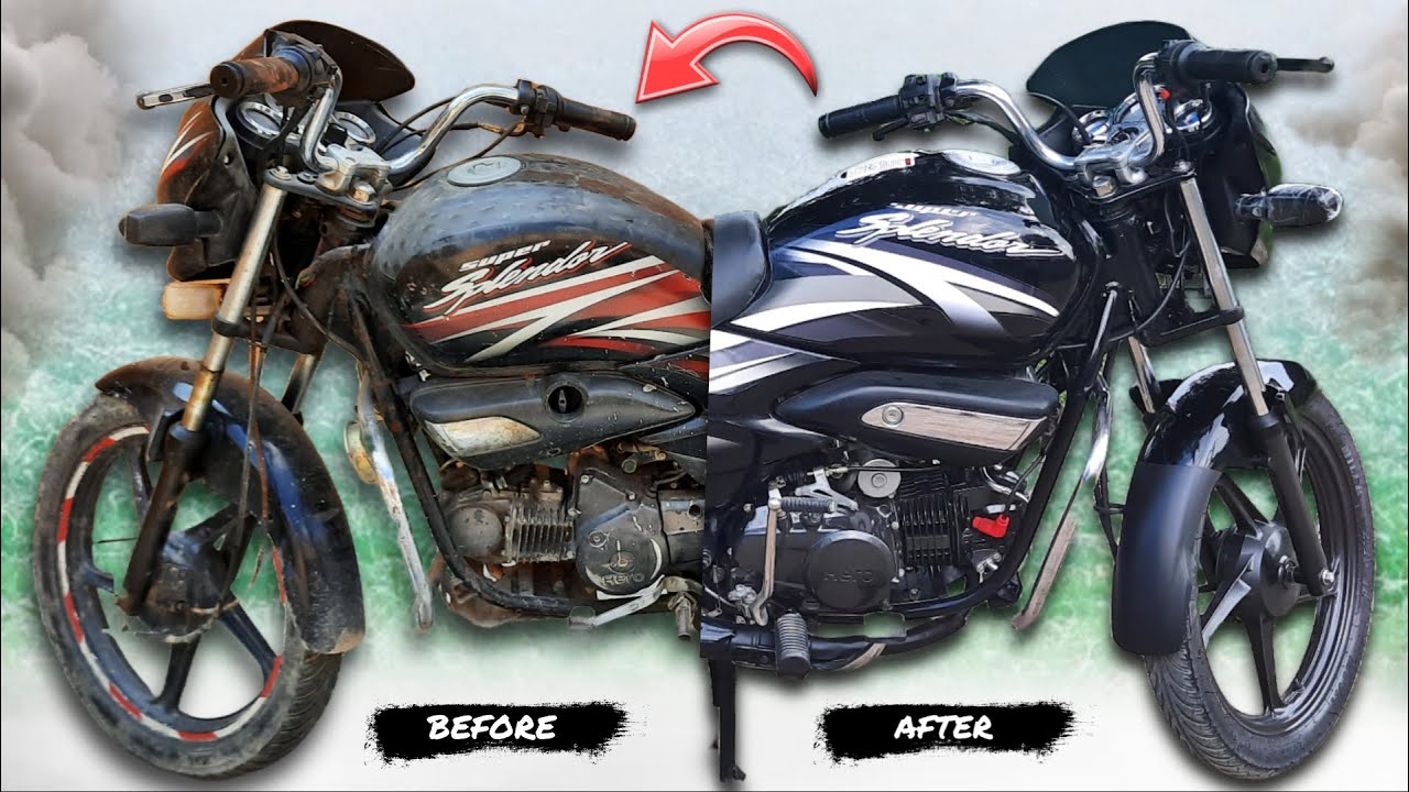 Super Splendor Modified Bike || Super Splendor Restoration || Qamar ...