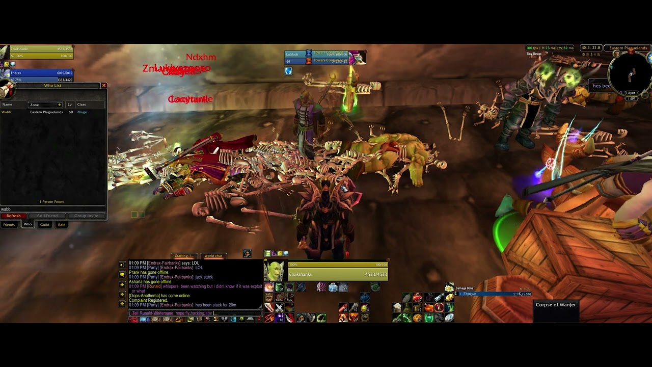 World of Warcraft Classic Era gold farmer bots are fly hacking into and ...