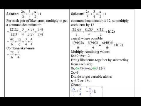 Algebraic Expressions vs Algebraic Equations - YouTube