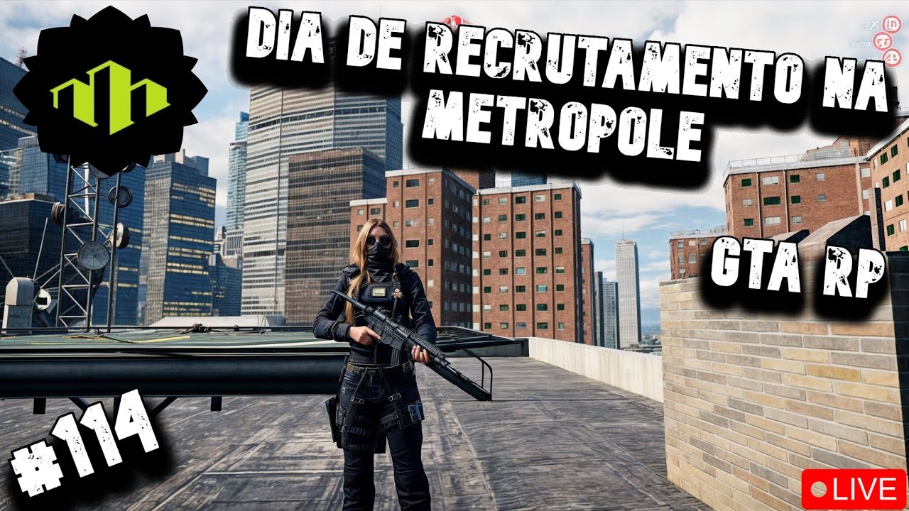 🔴 LIVE 🔴 GTA RP - METRÓPOLE - SO.OFFICER. EMMA TORETTO EM DETROIT #114🔴 ...
