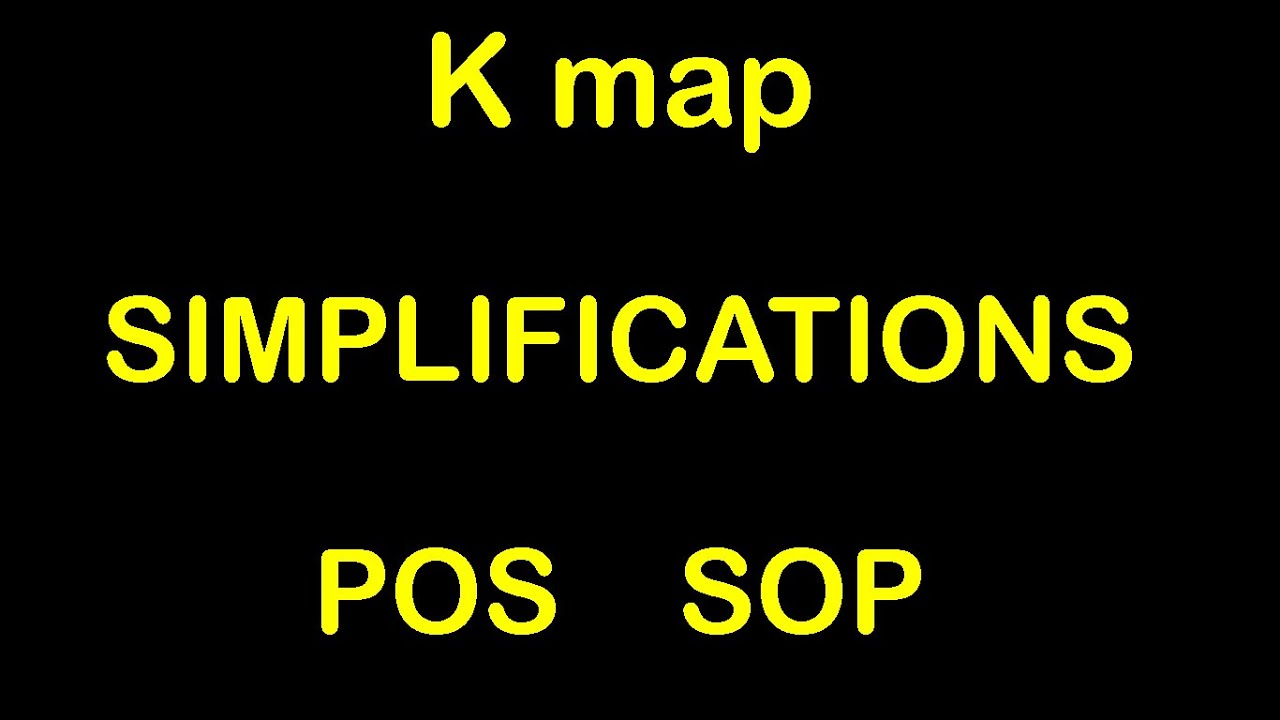 k map simplification with POS and SOP - YouTube