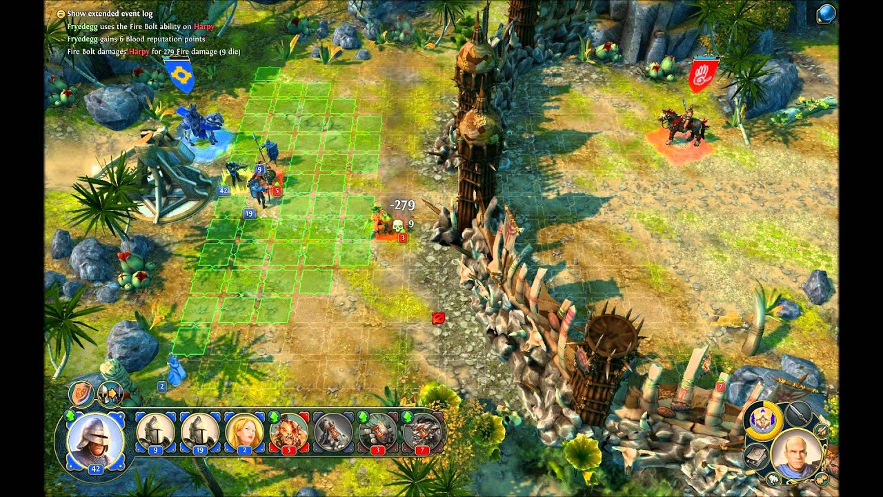 Heroes 6 castle siege - YouTube