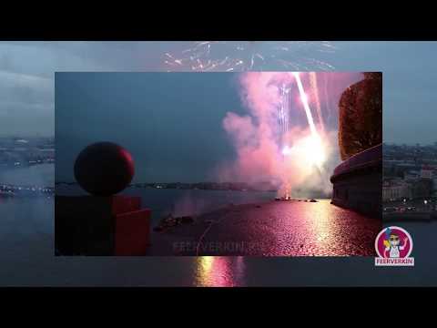Самый красивый салют в Петербурге на Cтрелке В.О.