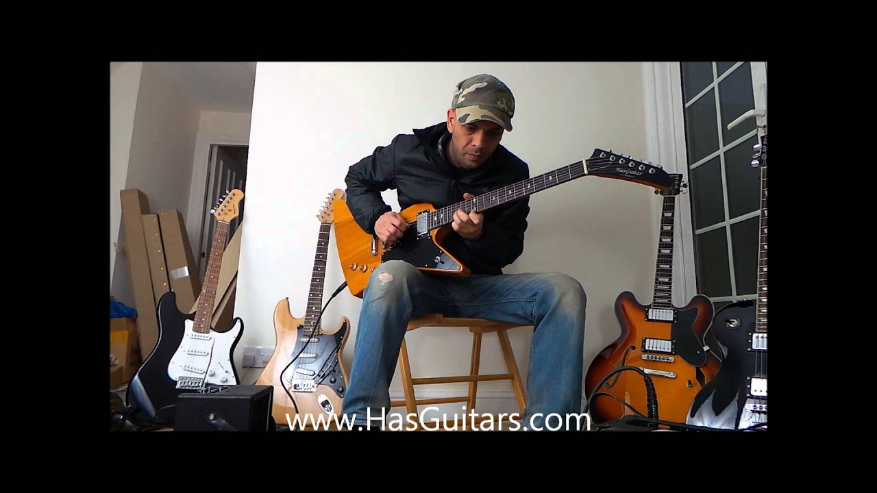 HasGuitars Explorer electric guitar playing stairway to heaven solo ...