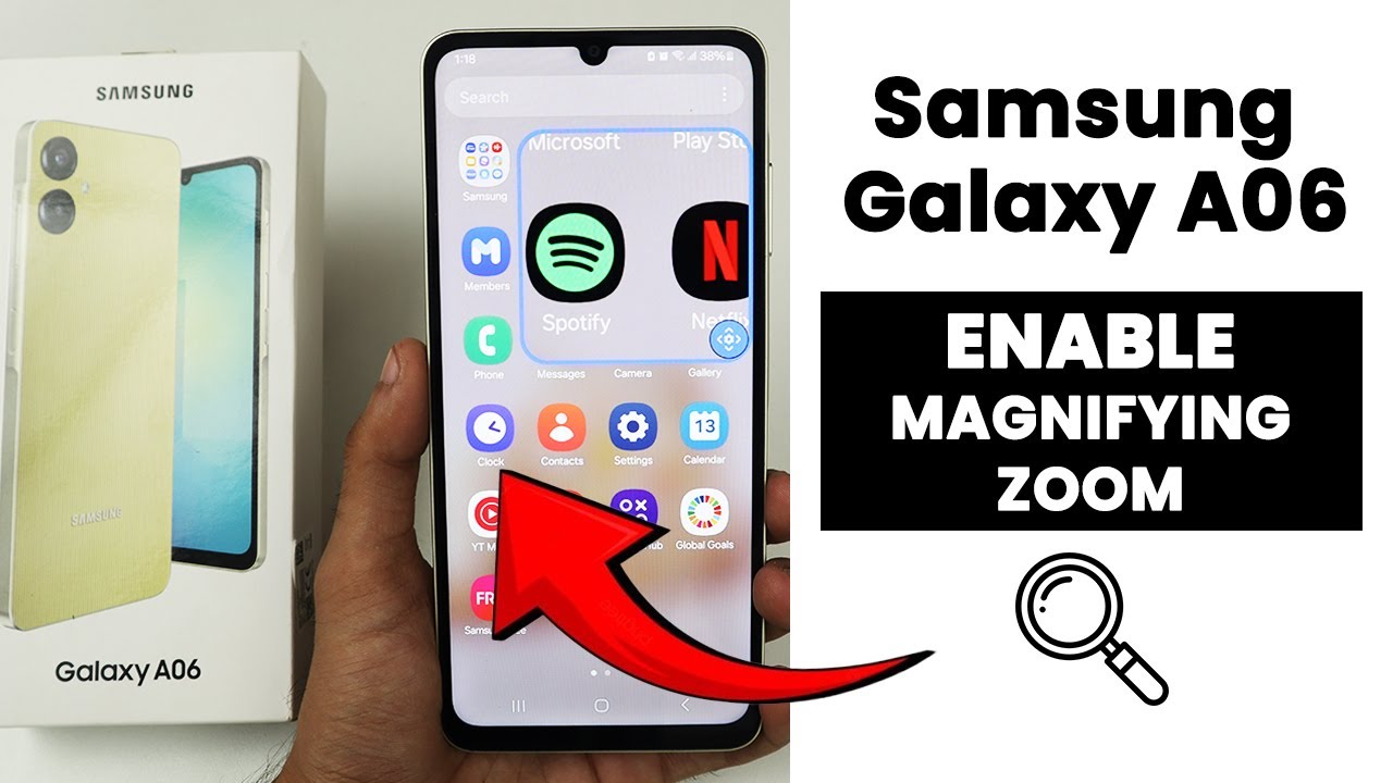 Enable Magnifying Zoom In Samsung A06 | Use Samsung Zoom - YouTube