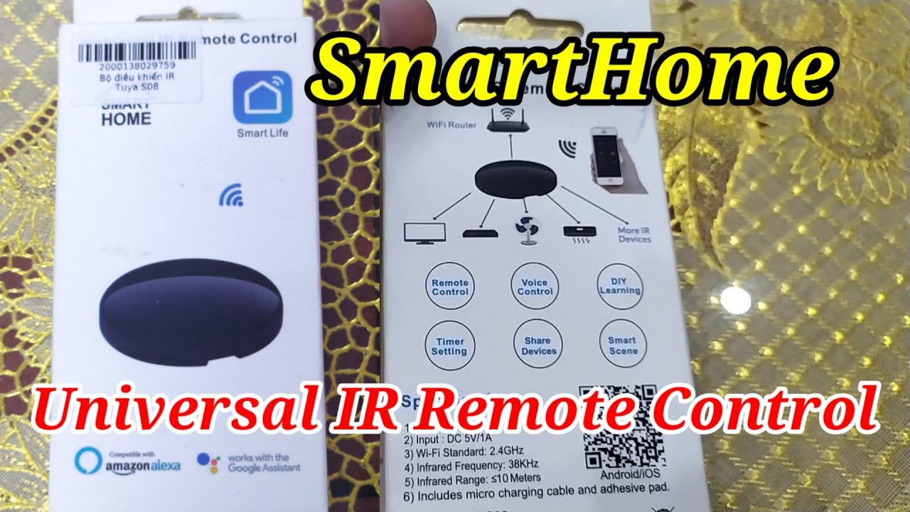 Universal IR Remote Control Wifi SmartHome with Tuya Smart/ Smart Life ...