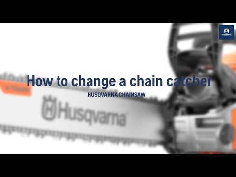 How to change a chain catcher on a Husqvarna chainsaw - YouTube