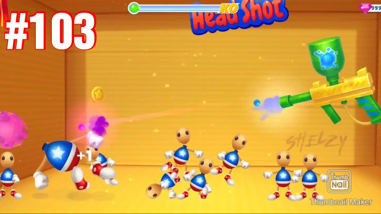 999 buddy's vs pent gun Kick the buddy forever walkthrough gameplay ...