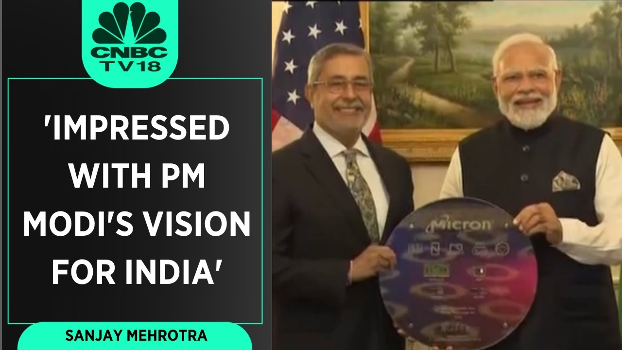 PM Modi Meets Sanjay Mehrotra, President Of Micron Technologies | Digital | CNBC TV18 - YouTube