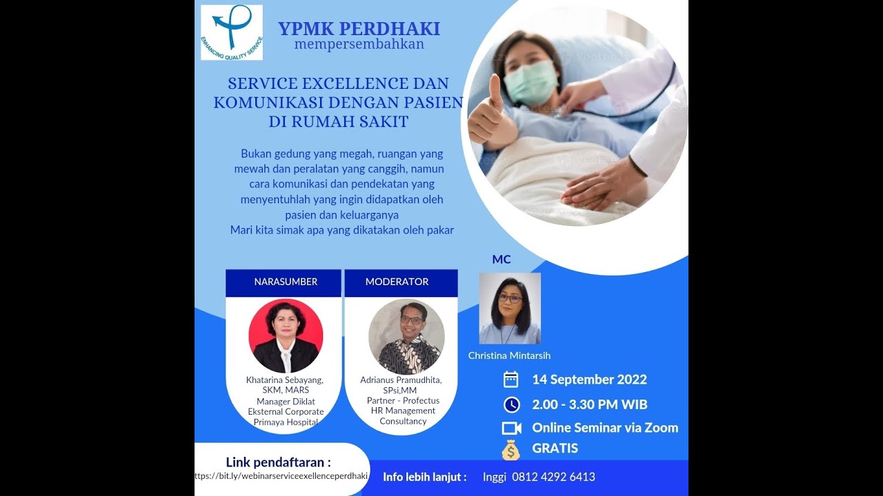 WEBINAR, YPMK PERDHAKI - SERVICE EXCELLENCE DAN KOMUNIKASI DENGAN ...