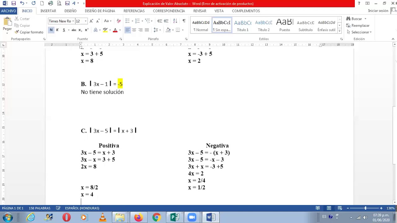 Ecuaciones de valor absoluto - YouTube