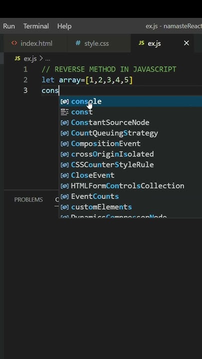 Reverse Array Method In Javascript Coding Shorts Javascript Programming Development