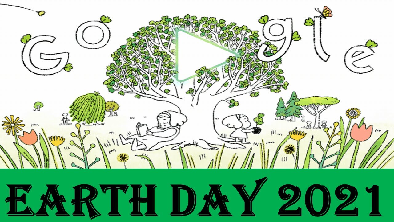 Earth Day 2021 Doodle , Restore Our Earth and Save the Planet : Earth ...