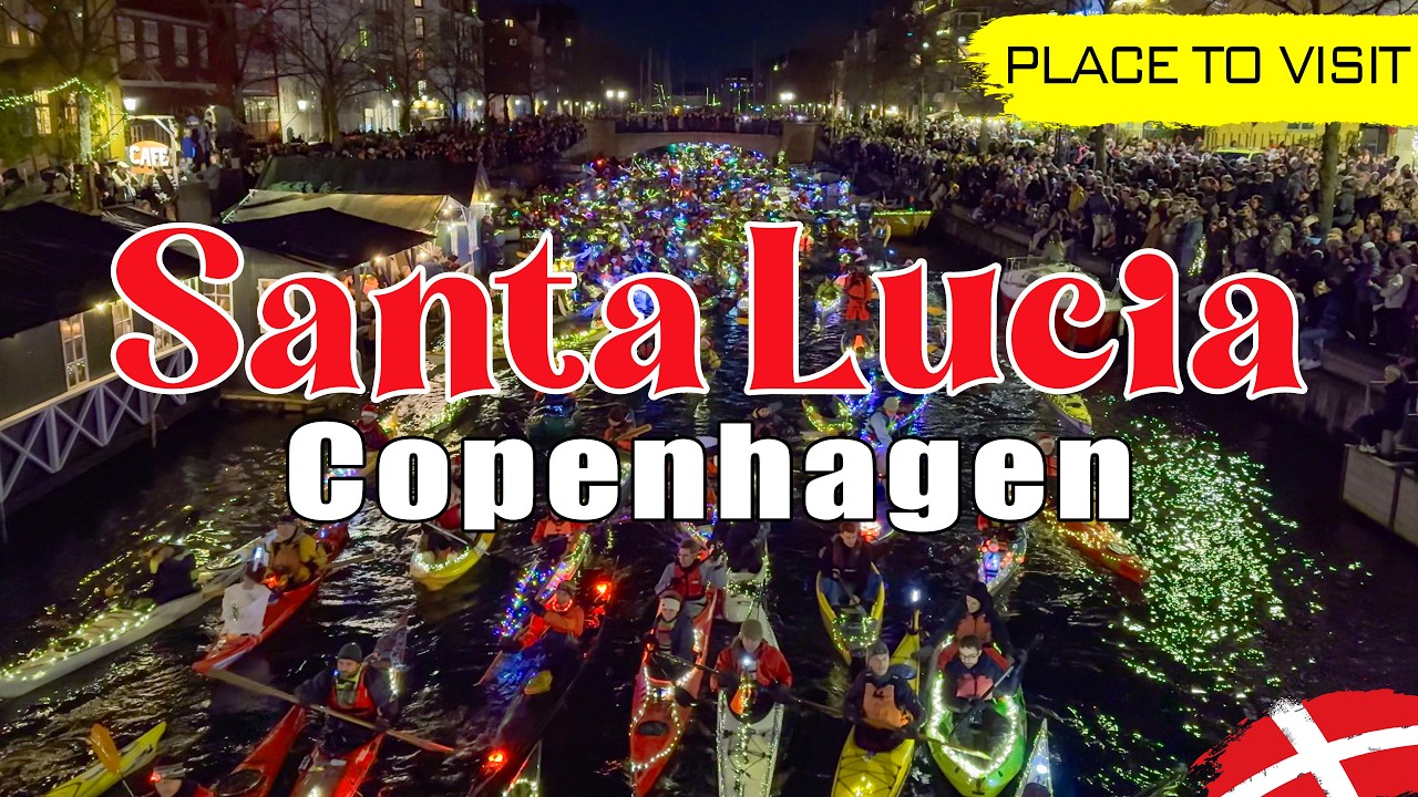 Santa Lucia Kayak Parade 2025 in Copenhagen 🇩🇰 Magic in Denmark! - YouTube