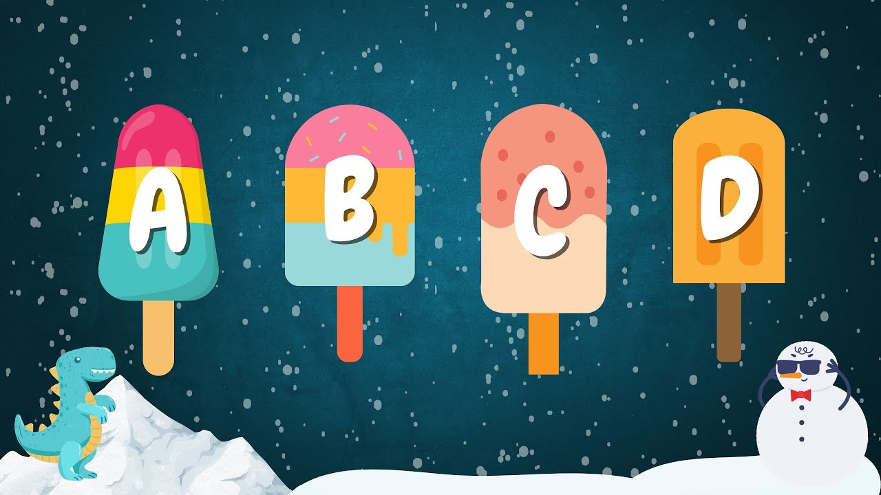 Learn ABC Song with ice cream popsicles | ABC Alphabets for children ...