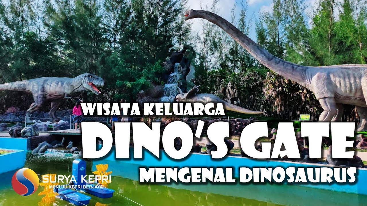 Dino's Gate Dunia Dinosaurus Tempat Wisata Baru di Kota Batam - YouTube