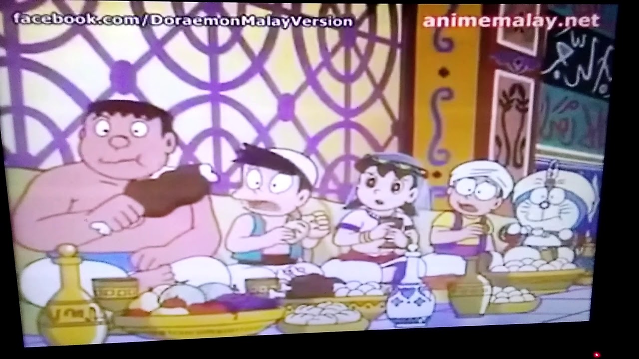 Doraemon: Nobita the Dorabian Nights - Eating scene Malay ver - YouTube