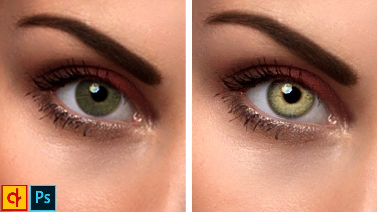 Amazing Details in Eye Retouching in Photoshop in Hindi - YouTube