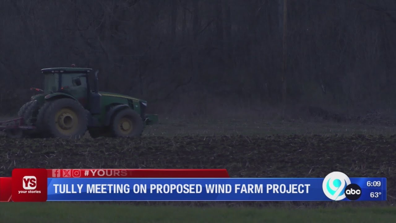 Tully meeting on proposed wind farm project - YouTube