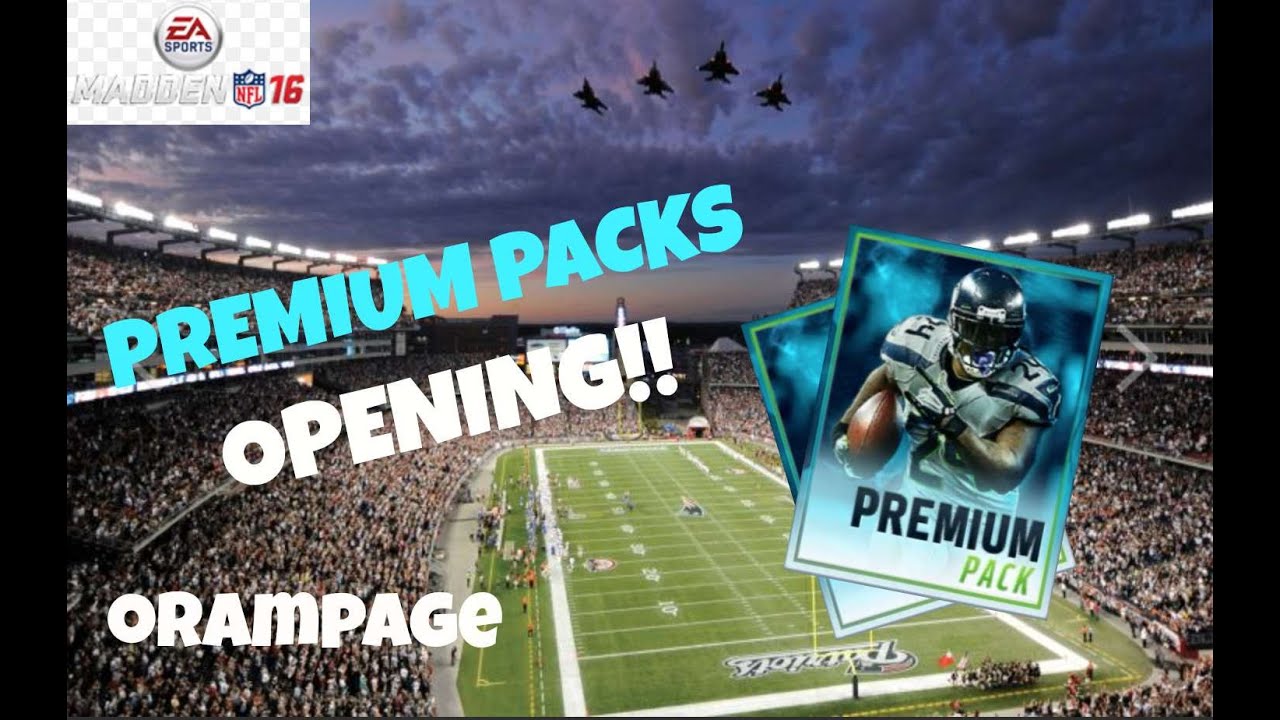 Madden Mobile 16 | Premium Pack Opening!! - YouTube