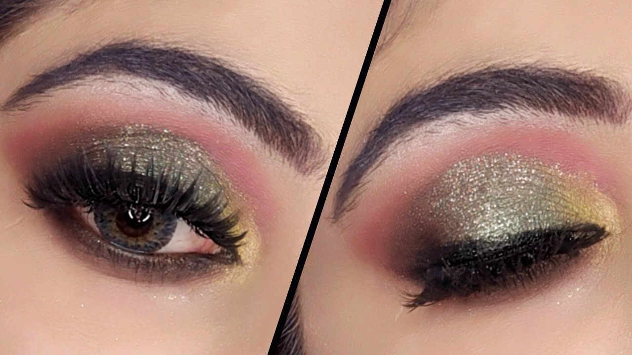 Green Eye Makeup Tutorial Step by Step Easy and Simple eye look - YouTube