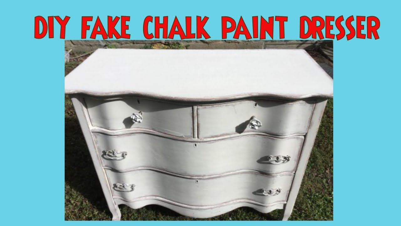 Fake Chalk Paint *Imitate Chalkpaint w/ Regular Latex Paint *Chalk ...