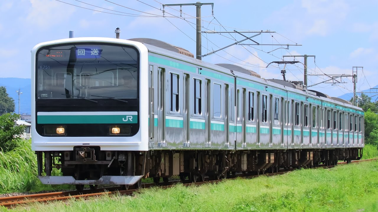 8/1 回8724M E501系K751編成KY廃車回送 #e501系 #廃車回送 #臨時回送 #郡山総合車両センター - YouTube