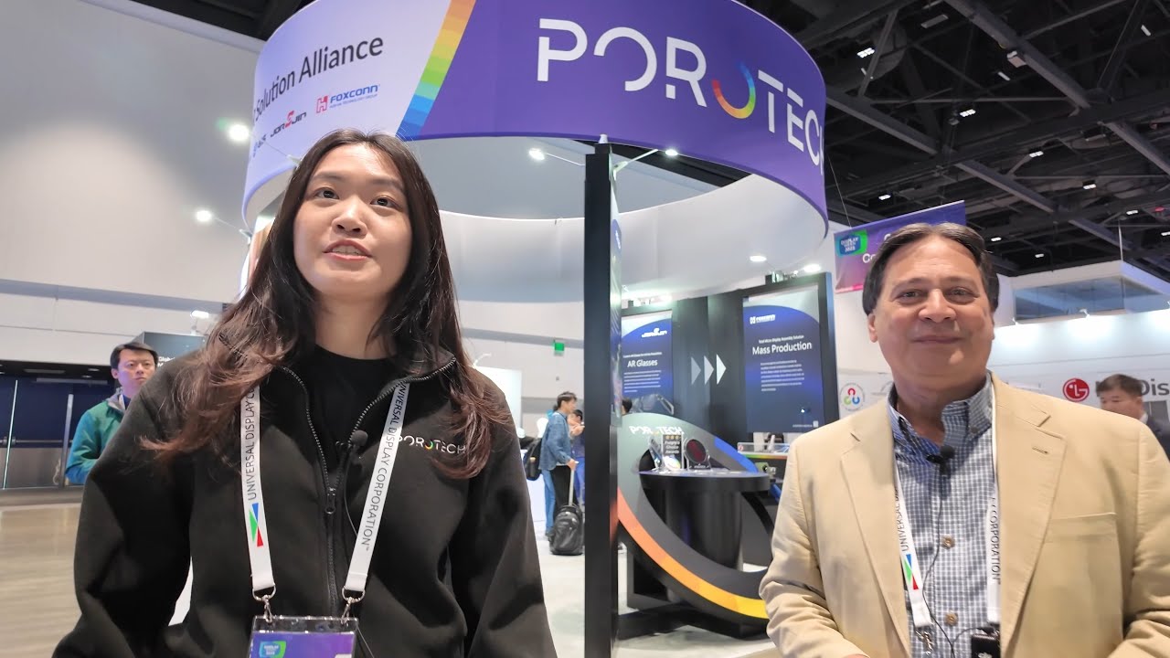 Porotech One-Stop AR Alliance SpectraCore GaN-on-Si microLED Glasses ...