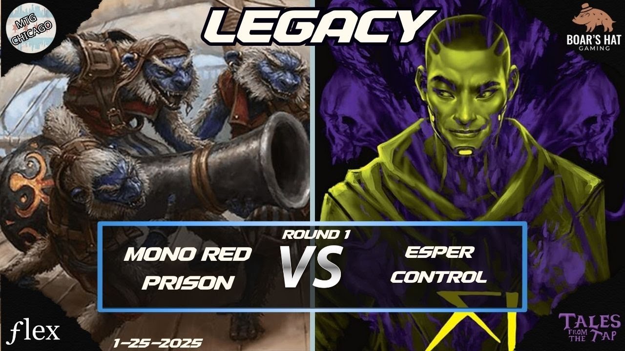 Mono Red Prison VS Esper Control [MTG Legacy Round 1] - YouTube