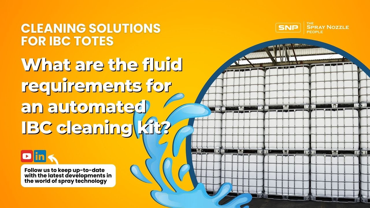 Cleaning solutions for IBC totes. What are the fluid requirements for ...