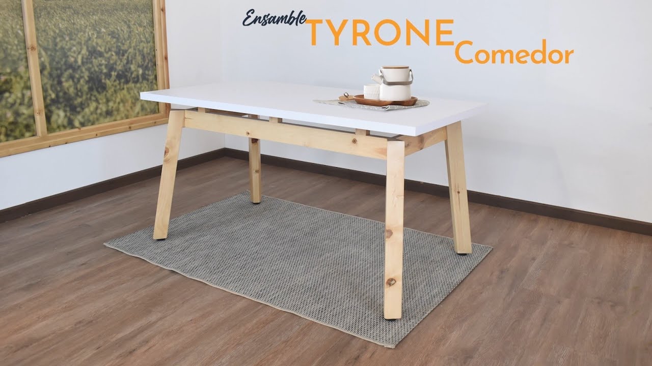 Ensamble Mesa de Comedor Tyrone- Hogar Venecia Muebles - YouTube