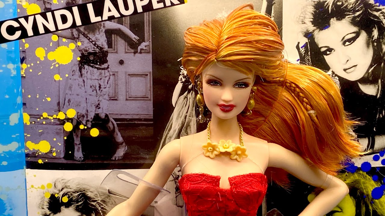 2009 Barbie Collector CYNDI LAUPER Ladies of the 80s PINK LABEL DOLL ...