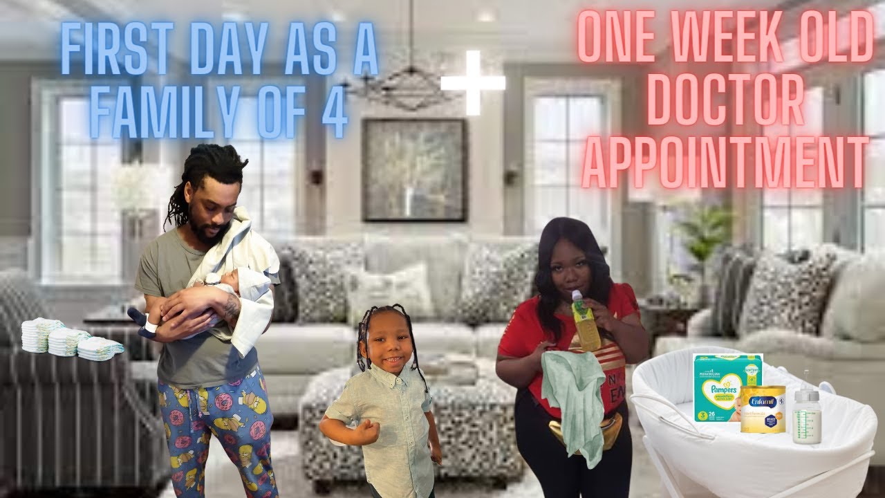 Jr first doctors appointment | First day as a family of 4 - YouTube