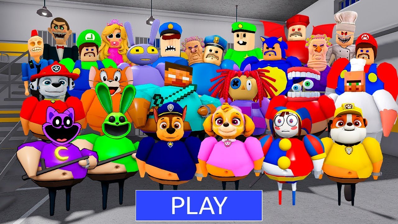 ALL BOSSES TSUNAMI MODE! Barry's Prison Run Obby Walkthrough FULL GAME ...