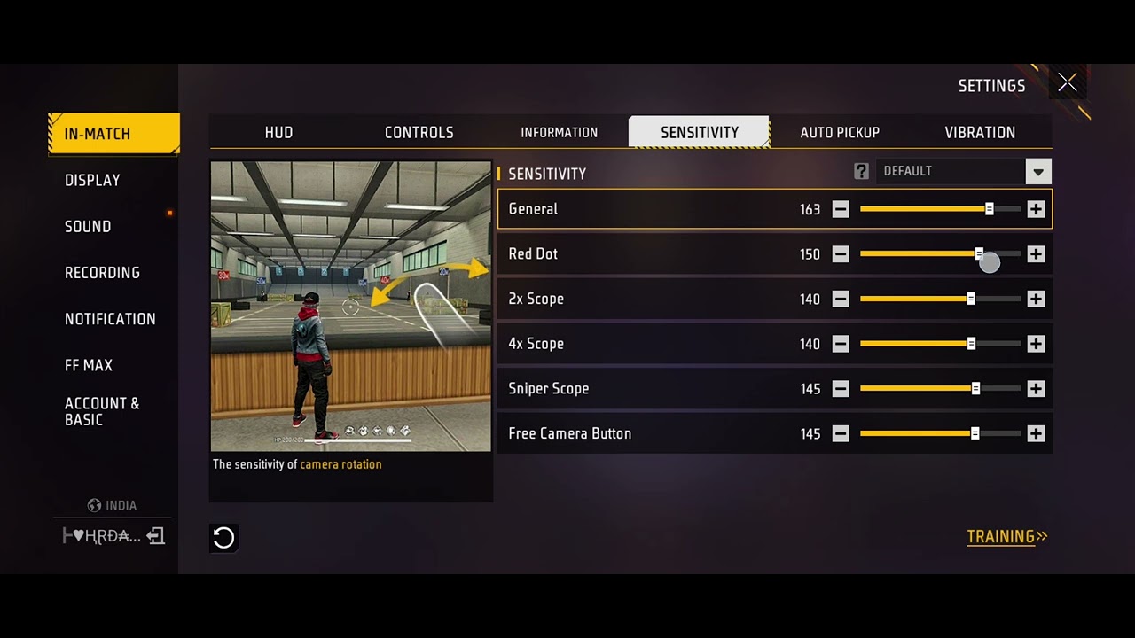 Best Headshot sensitivity and fire button size Hacker Gameplay 👿👻 LOW ...