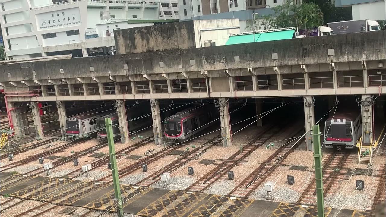 荃灣綫 Q-train A605/A606，A609/A610，M-train A211/A234，A219/A196 停泊在荃灣車廠 - YouTube