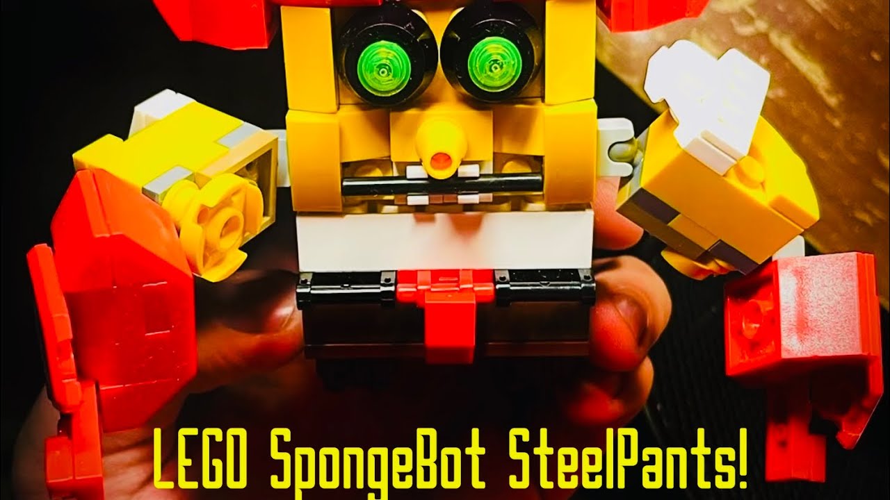 LEGO SpongeBot SteelPants V2! (BrickSmith MOCS #41) (300 Subscribers ...