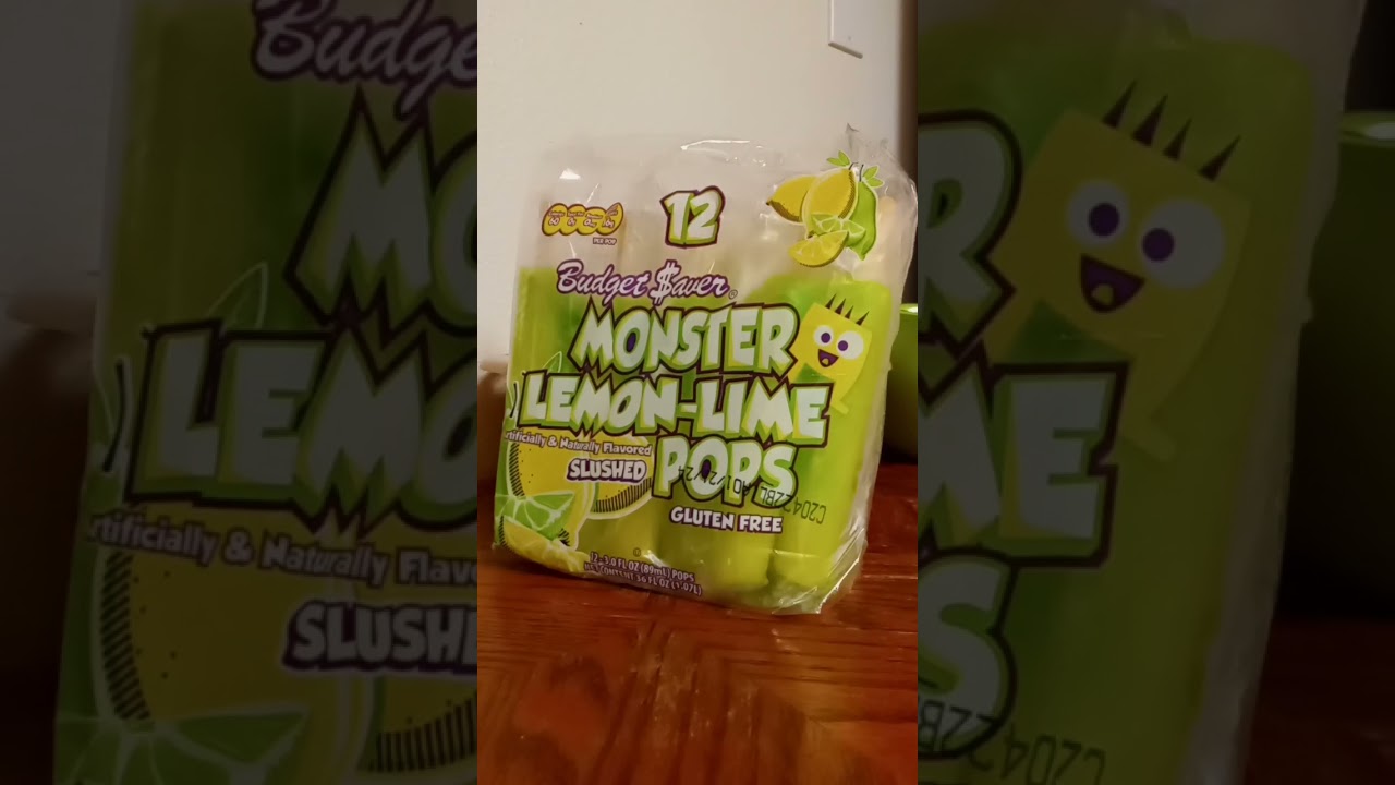Monster Lemon-Lime Slushed Pops - YouTube