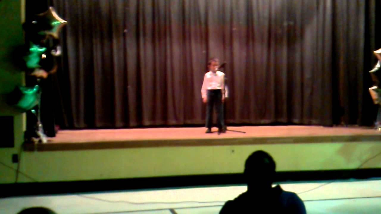 Mason at the Abney Elementary X Factor Talent Show - YouTube