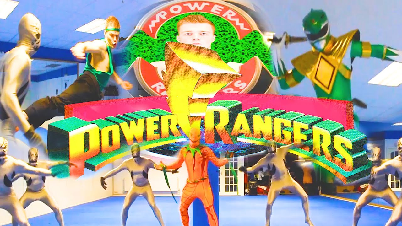 POWER RANGERS | Green Ranger Fight | Flips & Kicks - YouTube