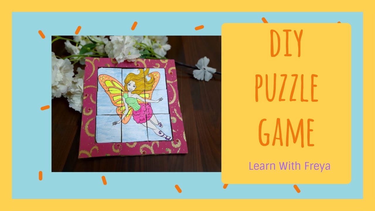 DIY Puzzle Game for Kids | Handmade kids Games | Cardboard Games ...